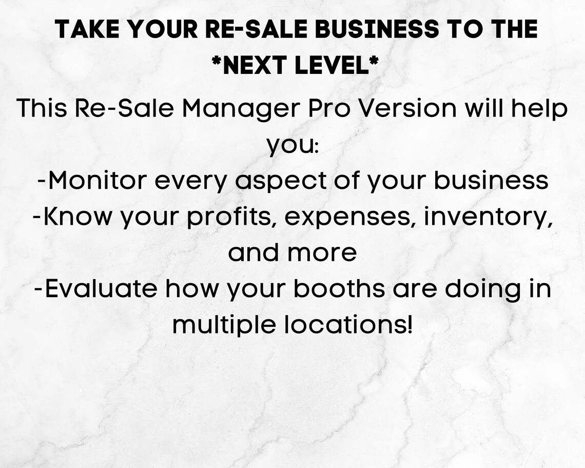 Consignment Inventory, Consignment Spreadsheet, Reseller Spreadsheet ...