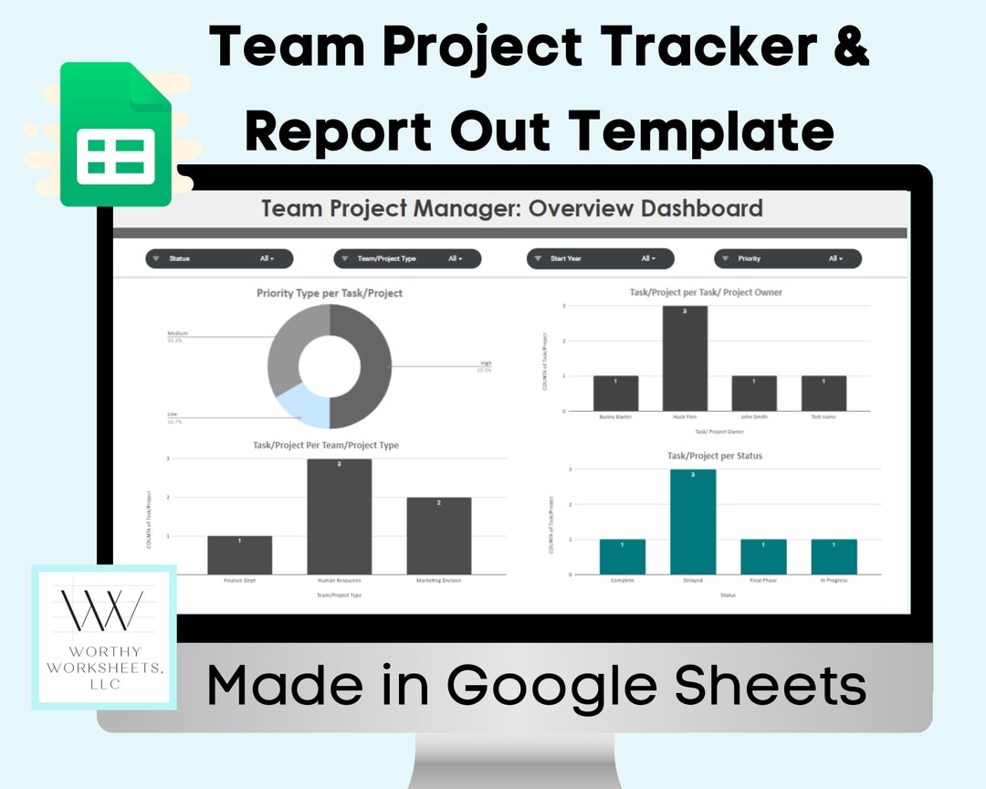 Project Tracker, Task Tracker, Project Template, Project to Do List ...