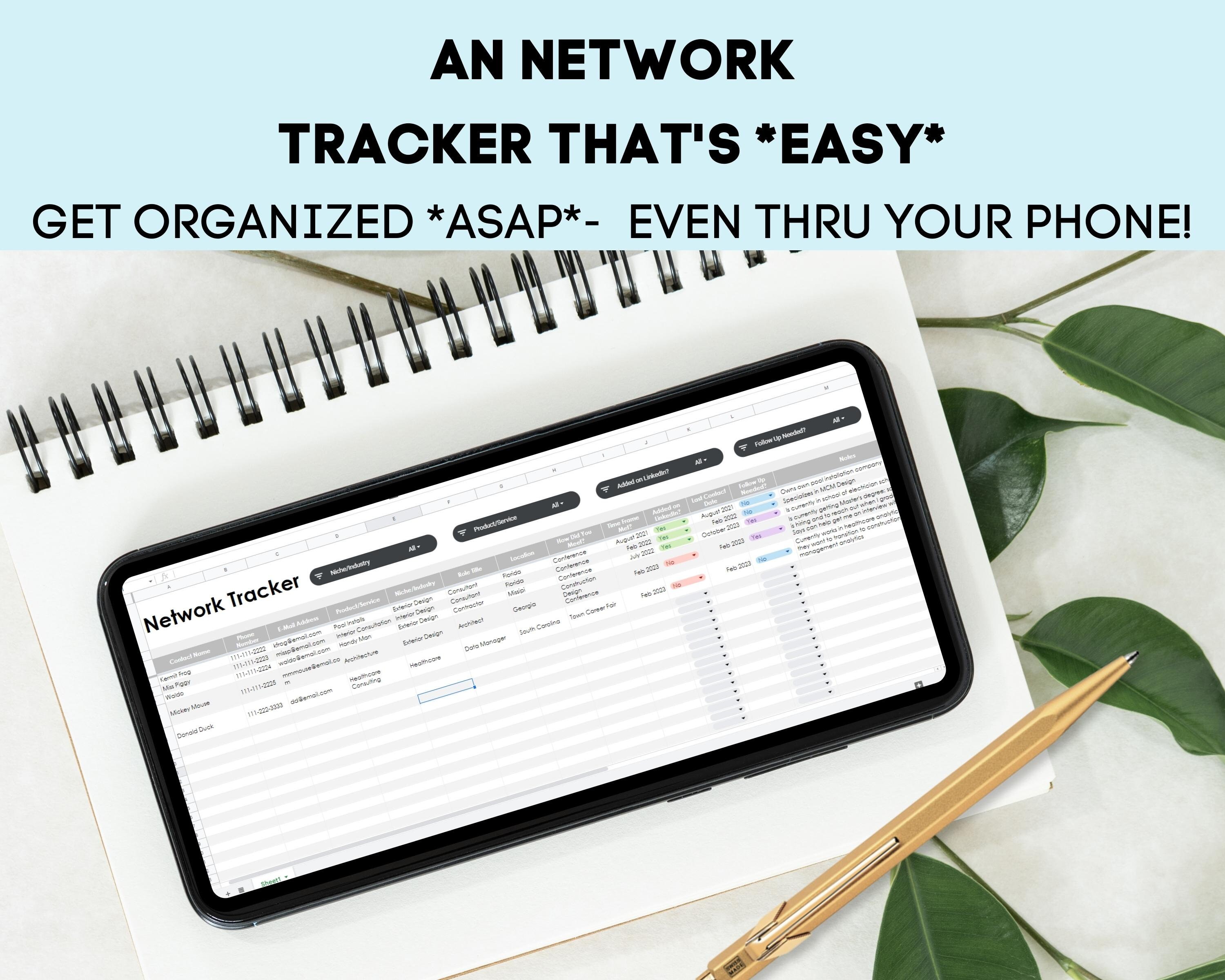 Network Tracker, Customer Record, Freelancer, Consulting, Client ...