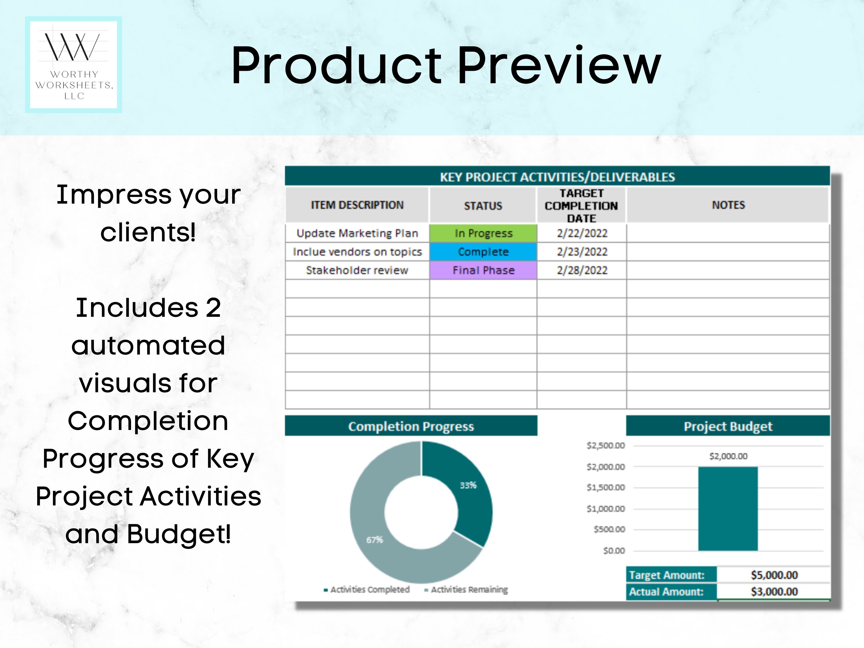 Project Tracker, Task Tracker, Project Template, Project to Do List ...