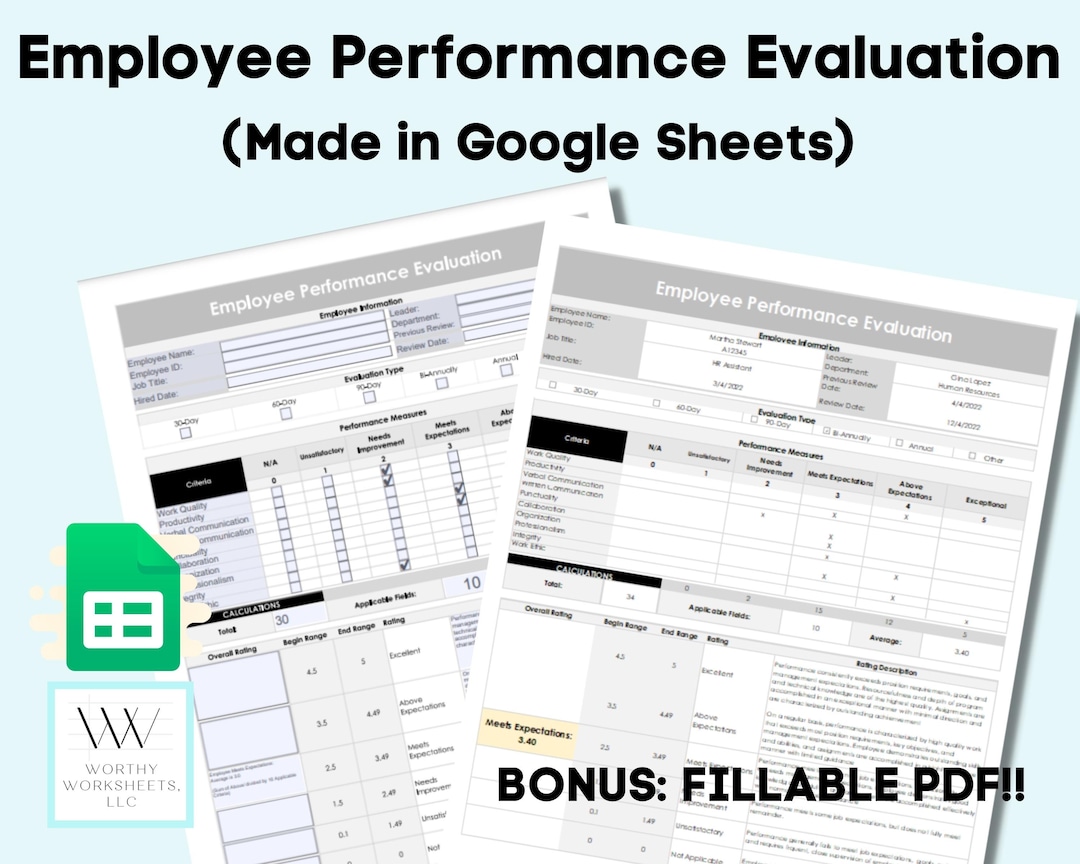 Employee Performance Review, Employee Review, Performance Review ...