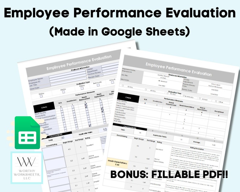 Employee Performance Review, Employee Review, Performance Review ...