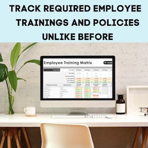 Training Tracker, Employee Training, Google Sheets Template, Training ...