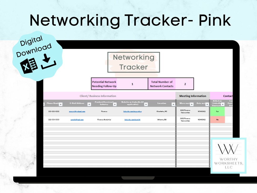 Network Tracker, Customer Record, Freelancer, Consulting, Client ...