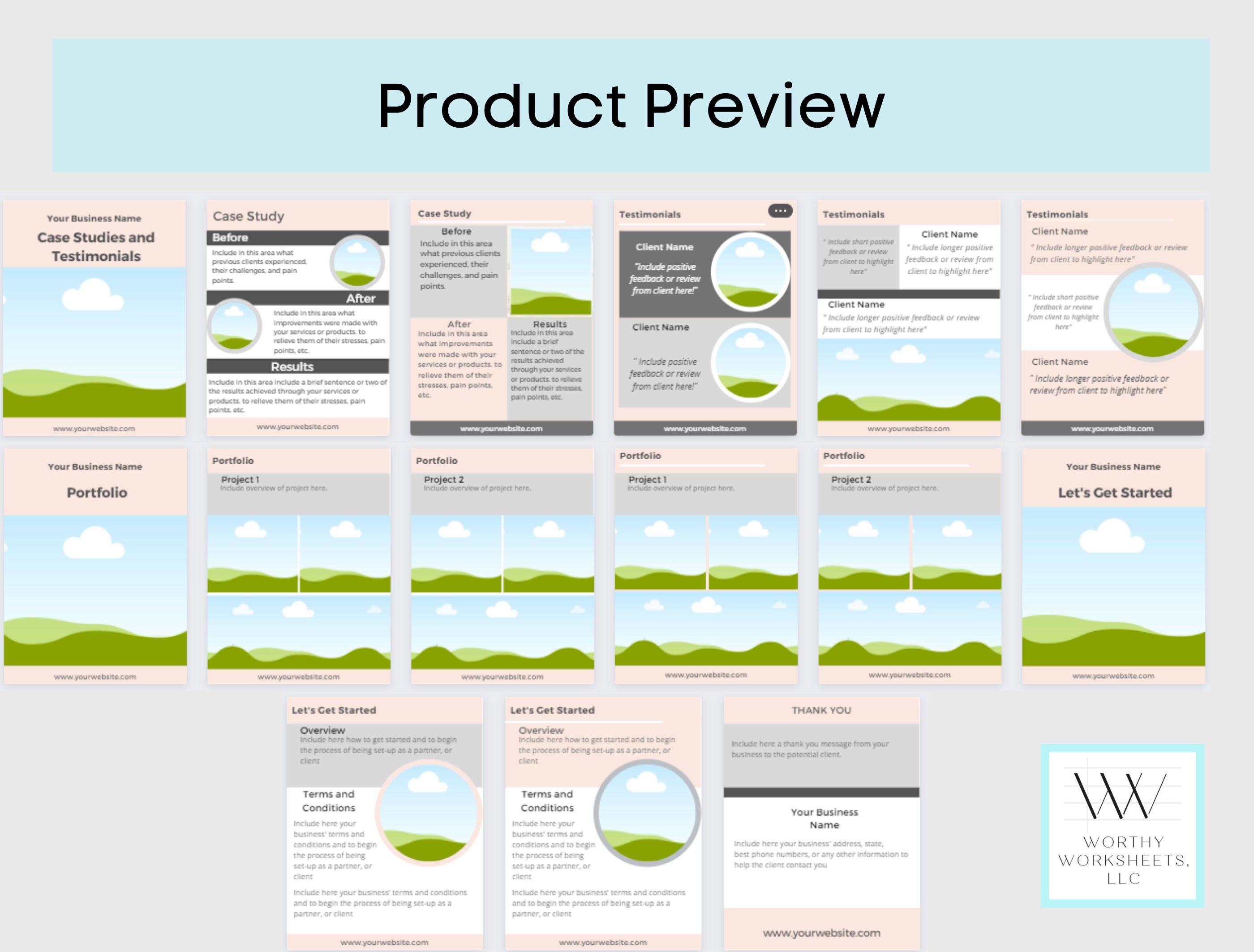 Business Pricing and Services Guide, Pink, Business Proposal, Business ...