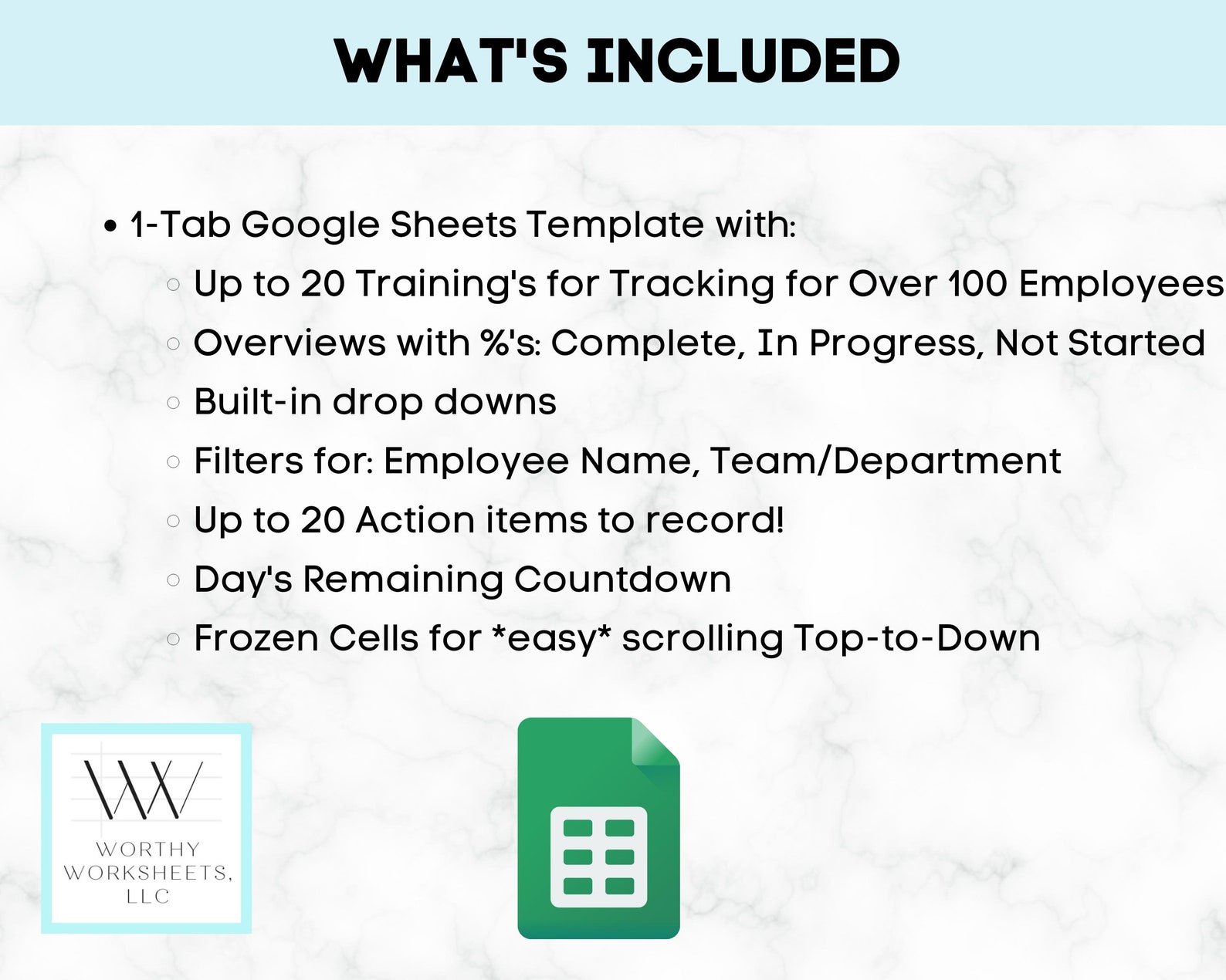 Training Tracker, Employee Training, Google Sheets Template, Training ...