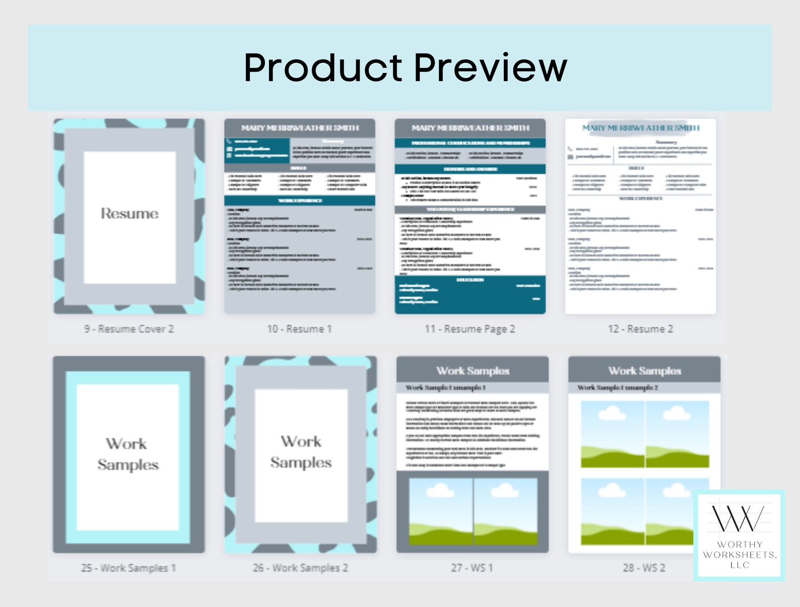 Professional Portfolio Template, Career Portfolio, Job Portfolio, Canva ...