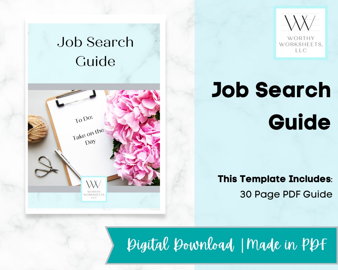 Job Search Planner, Career Plan, Career Transition, Job Search Workbook ...