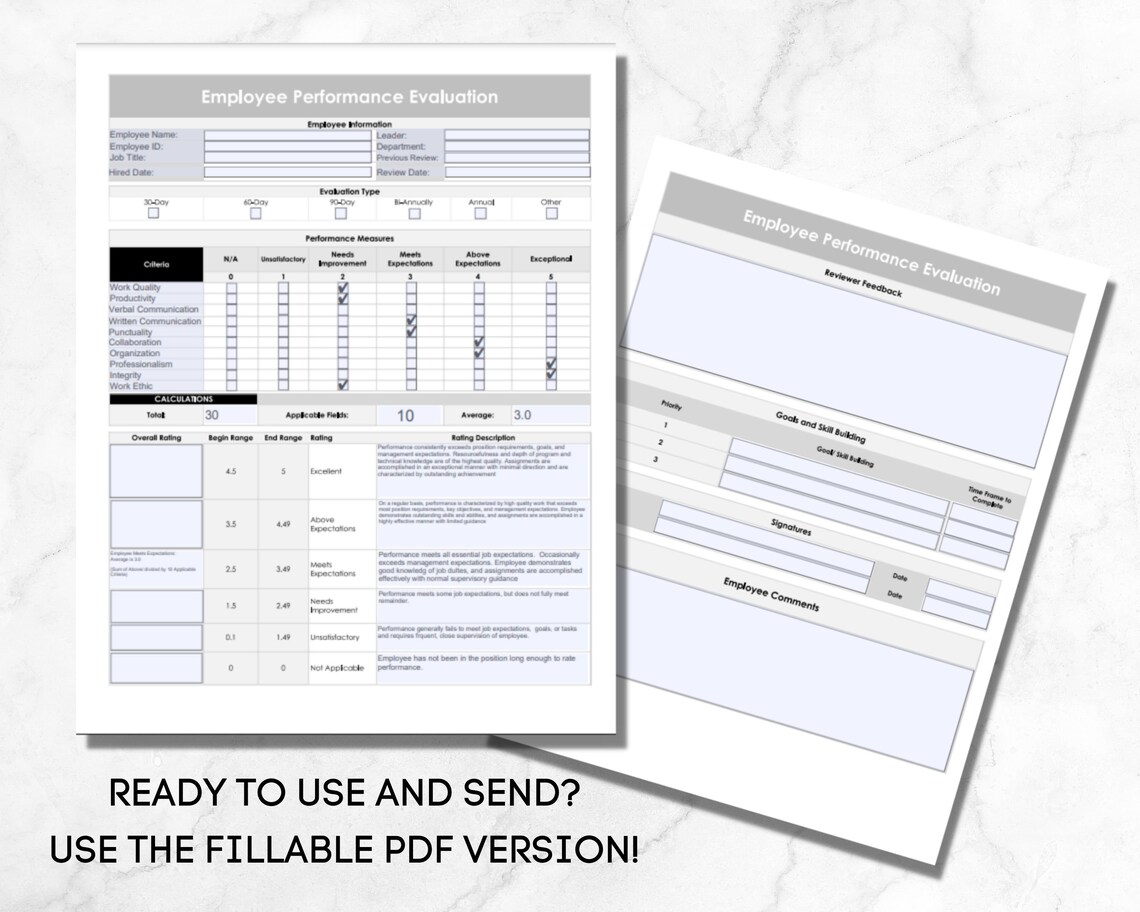 Employee Performance Review, Employee Review, Performance Review ...