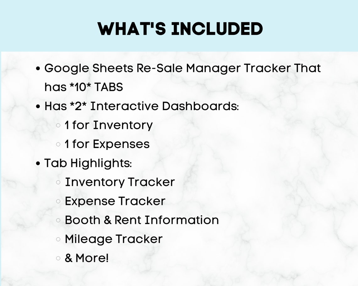 Consignment Inventory, Consignment Spreadsheet, Reseller Spreadsheet ...