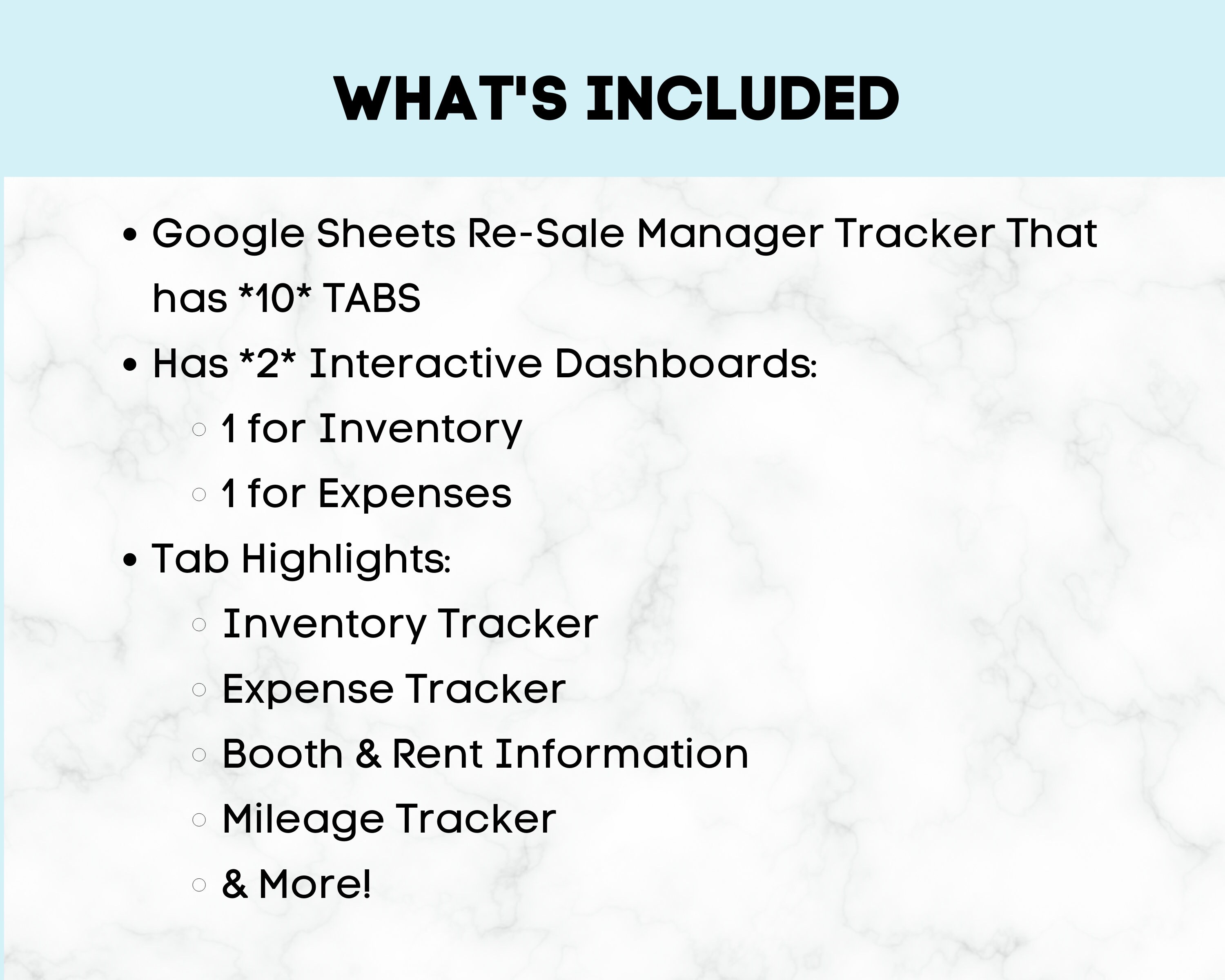 Consignment Inventory, Consignment Spreadsheet, Reseller Spreadsheet ...