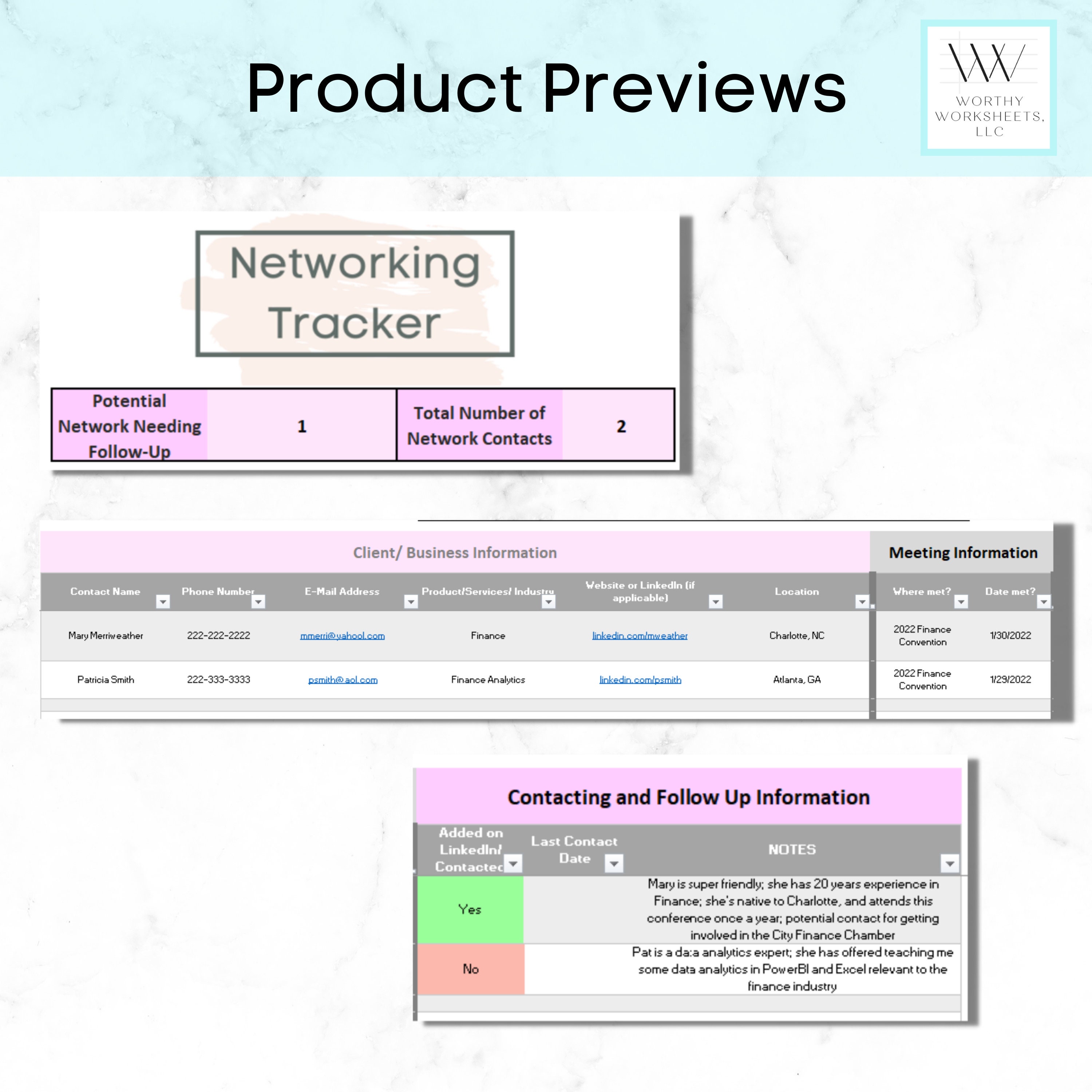 Network Tracker, Customer Record, Freelancer, Consulting, Client ...