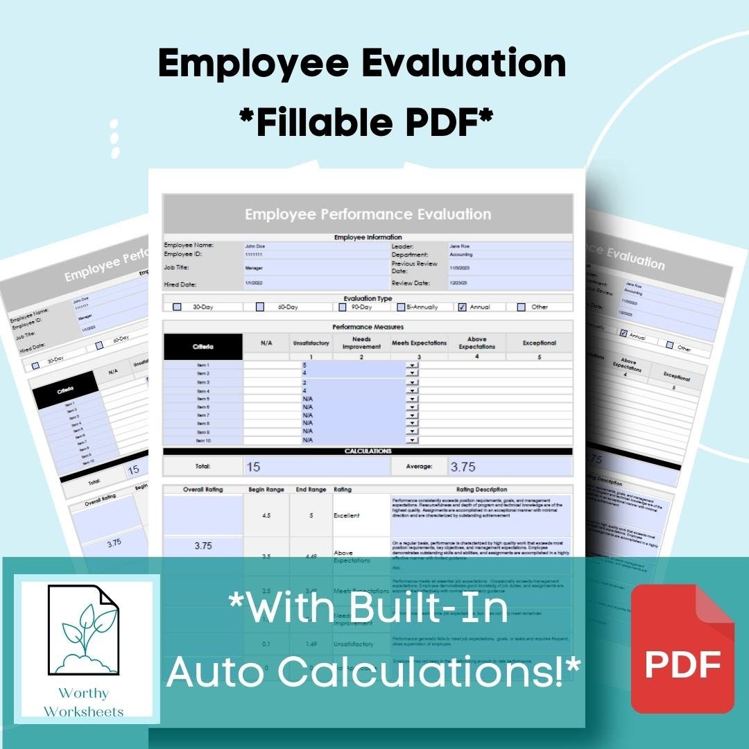 Employee Performance Review, Employee Review, Performance Review ...