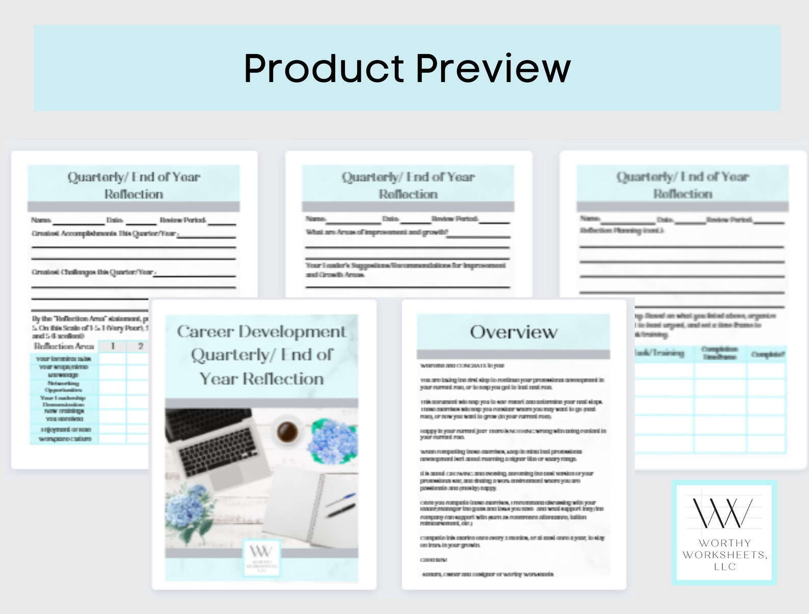 Employee Review, End of Year Review, Career Planner, Professional ...