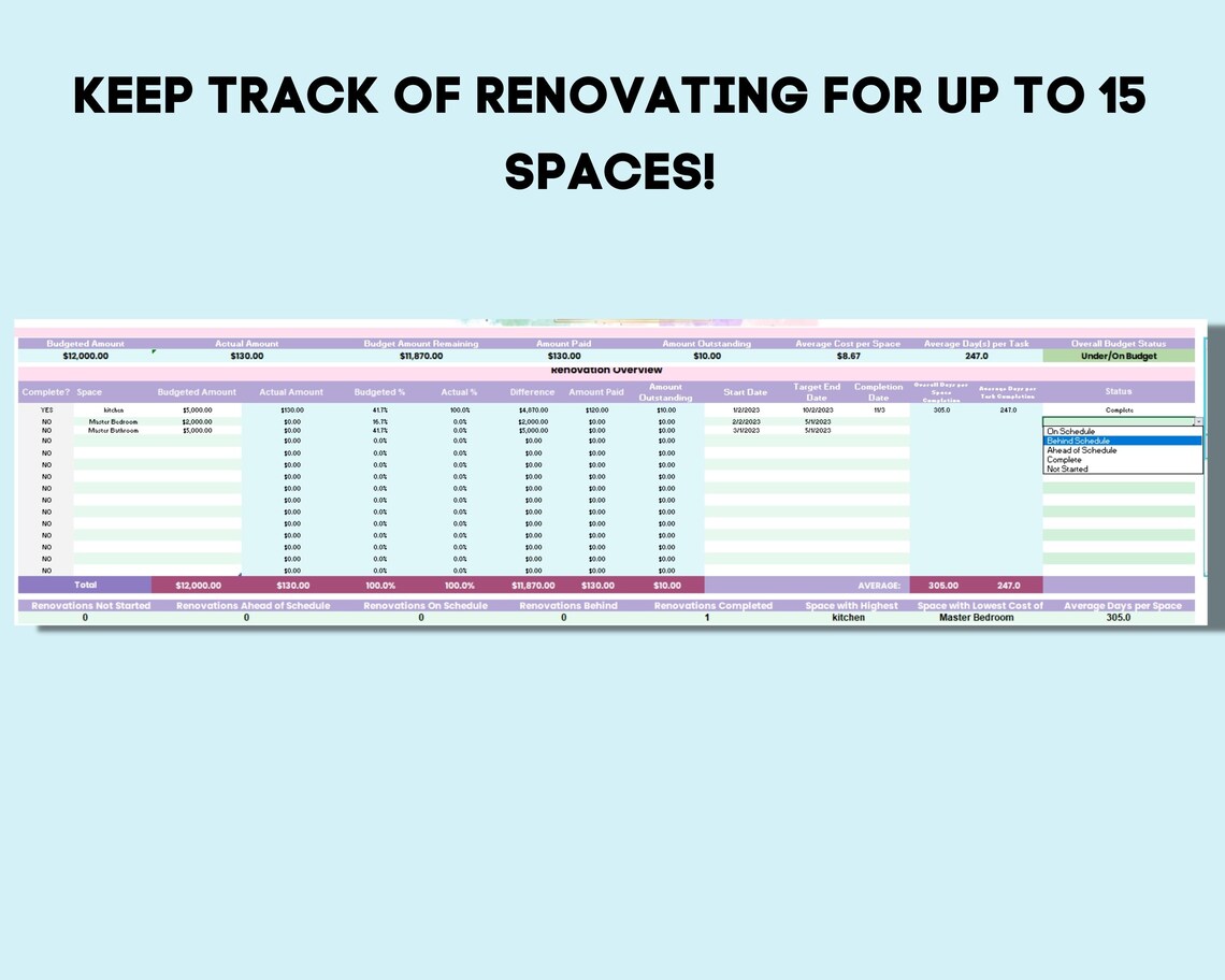 Renovation Planner, Home Renovation, Home Remodel, Renovation Budget ...