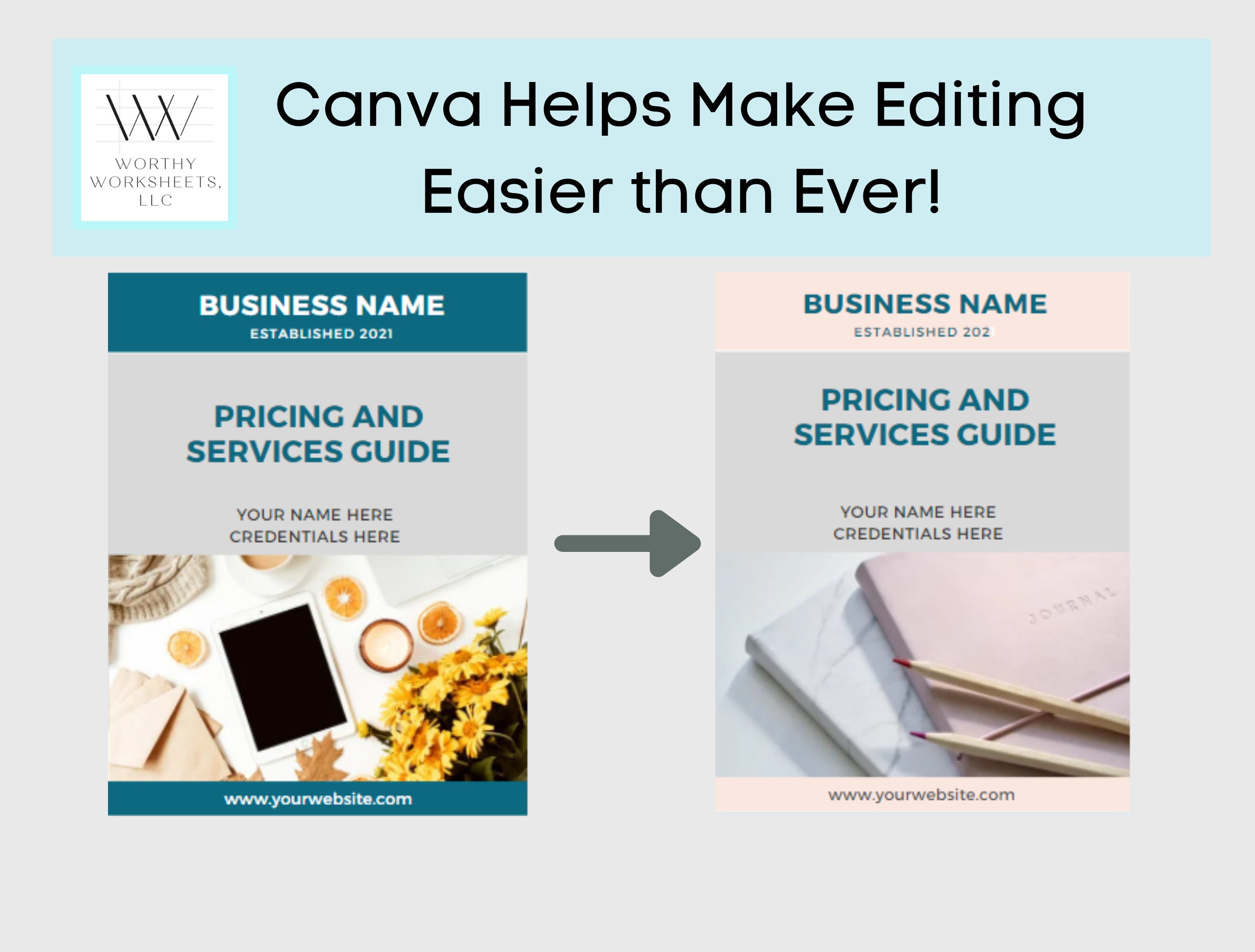 Business Pricing and Services Guide, Business Proposal, Business Price ...