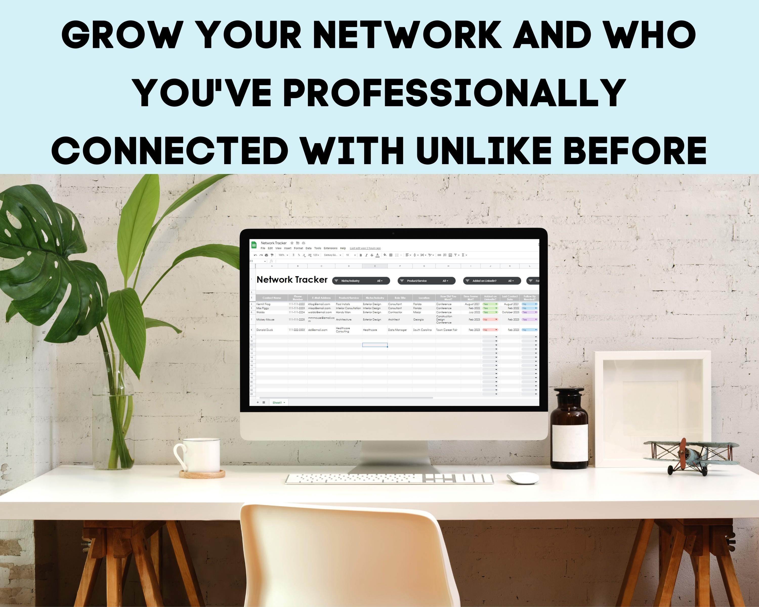 Network Tracker, Customer Record, Freelancer, Consulting, Client ...