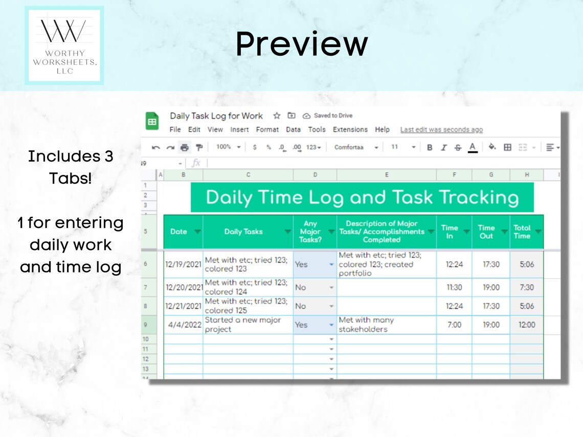 Daily Task Log, Accomplishment Tracker, Daily Schedule, Task Tracker ...
