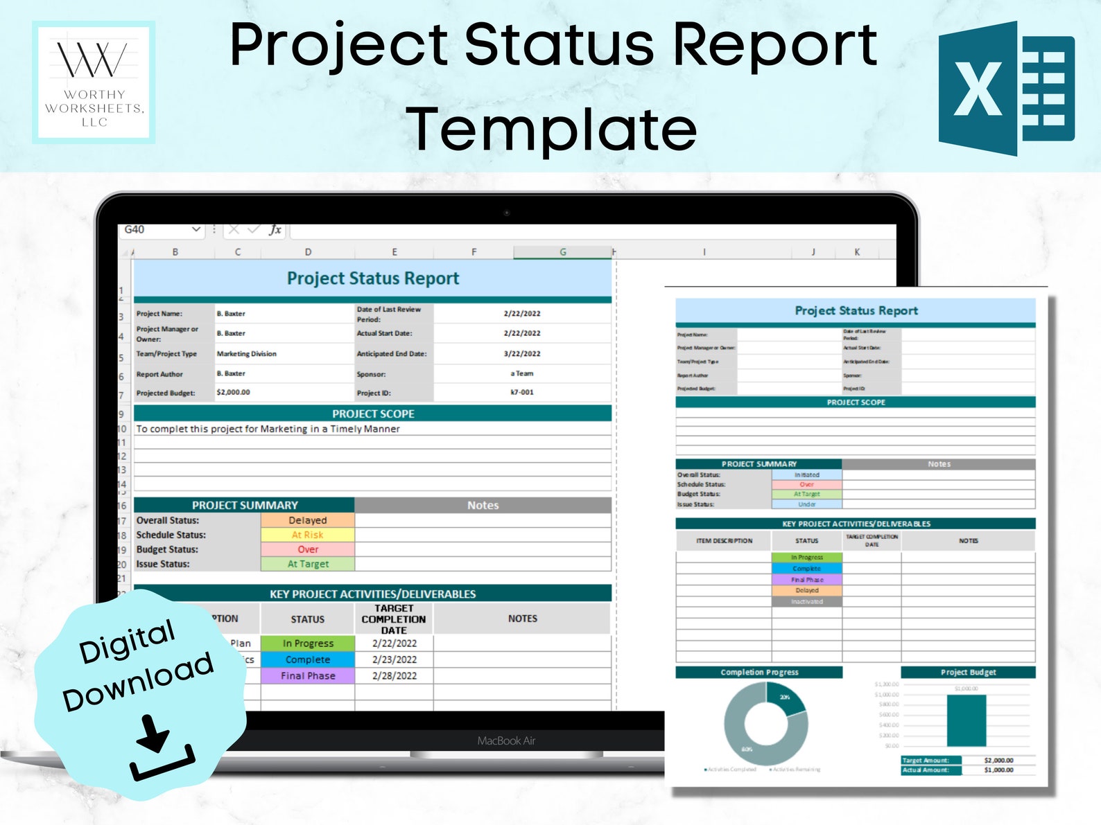 Project Tracker, Task Tracker, Project Template, Project to Do List ...