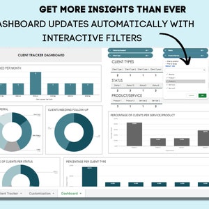 Client Tracker, Client List, CRM, Client Management, Client Spreadsheet ...