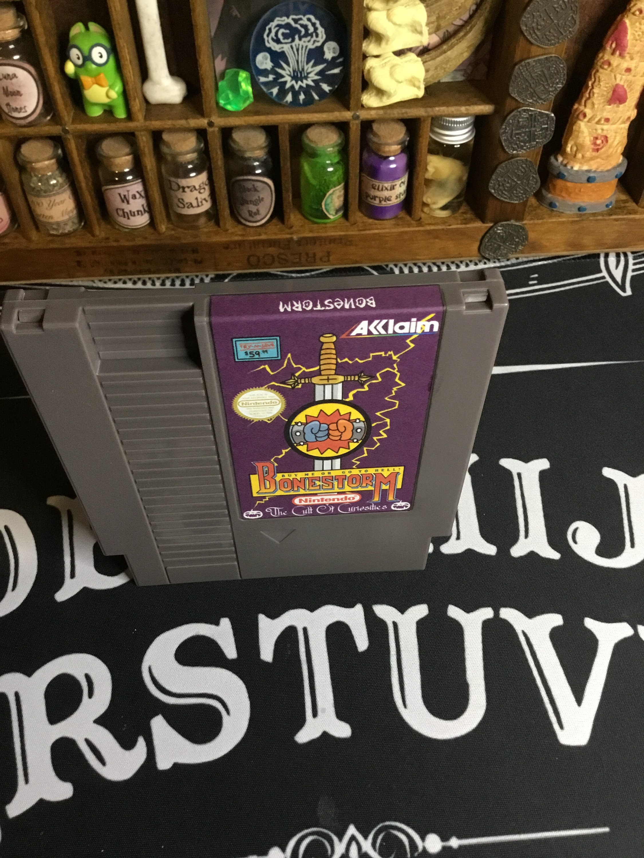 BONESTORM NINTENDO GAME, the Simpsons Parody Games-custom Game ...