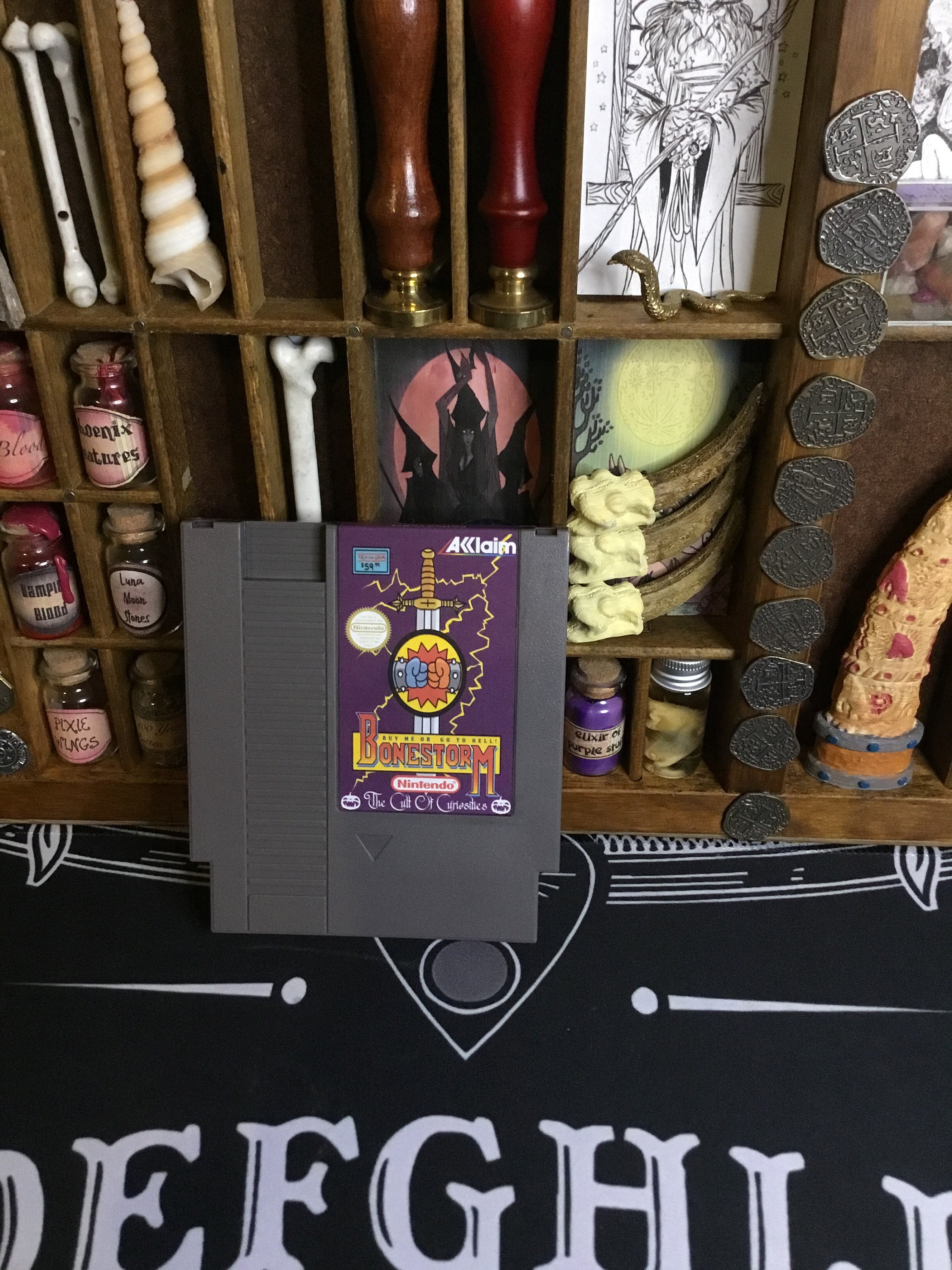 BONESTORM NINTENDO GAME, the Simpsons Parody Games-custom Game ...