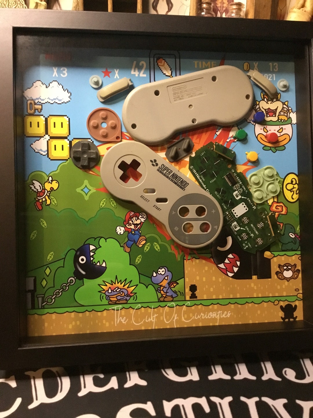 EXPLODED SNES CONTROLLER Super Mario World 1990 Theme - Etsy