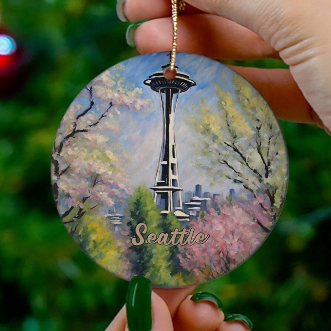 Seattle Ornament, Space Needle Ornament, Keepsake Heirloom Christmas ...