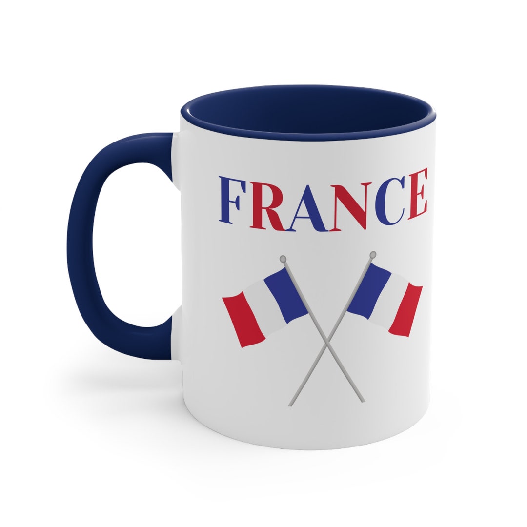 France Mug, France Coffee Cup, Cute French Flag Gift, Birthday Gift for ...