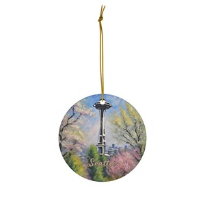 Seattle Ornament, Space Needle Ornament, Keepsake Heirloom Christmas ...