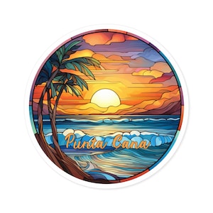 Punta Cana Sticker, Travel Gifts, Travel Stickers, Indoor Outdoor Vinyl ...
