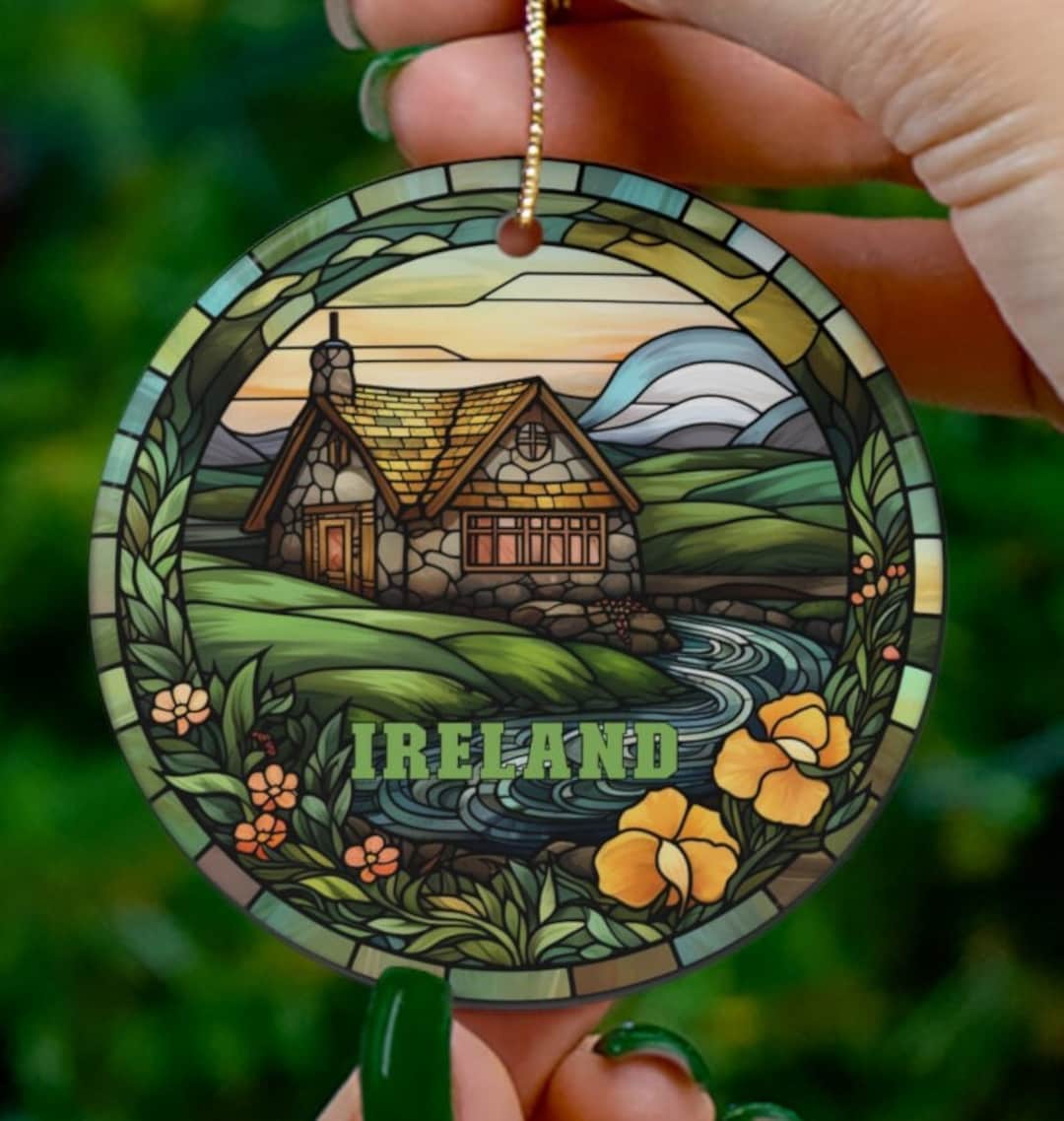 Ireland Ornament, Christmas Decoration, Holiday Gift Idea, Irish ...