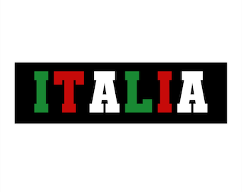 Italy Flag Vinyl Sticker Showcase Your Love With Durable, High-quality ...