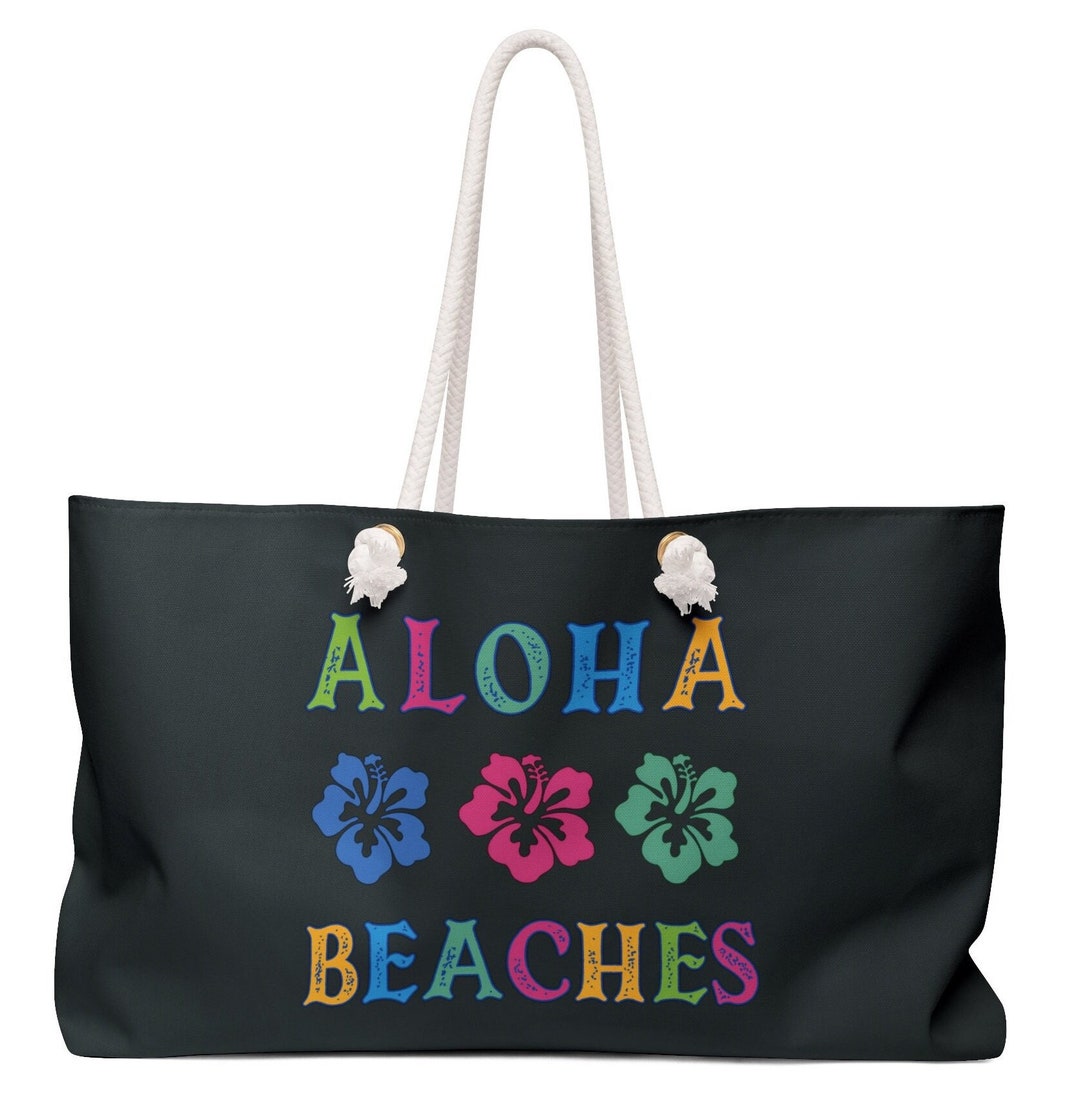 Aloha Beaches Weekender Bag Large Oversized Tote Bag Beach - Etsy