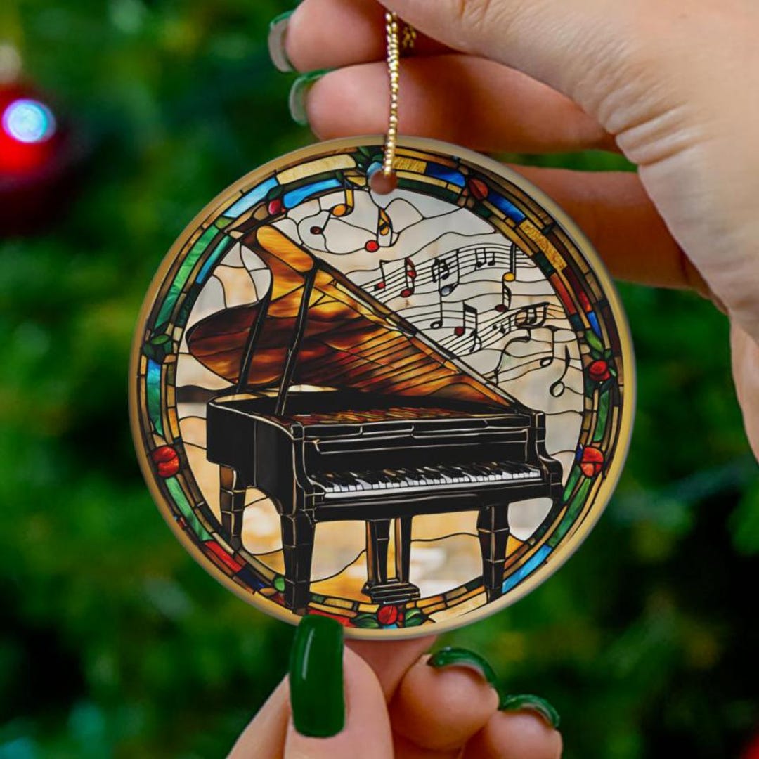 Piano Ornament, Musical Christmas Tree Ornament, Music Holiday Gift ...