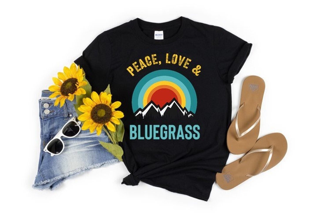 Bluegrass Shirt, Peace Love Shirt, Telluride Bluegrass Festival ...