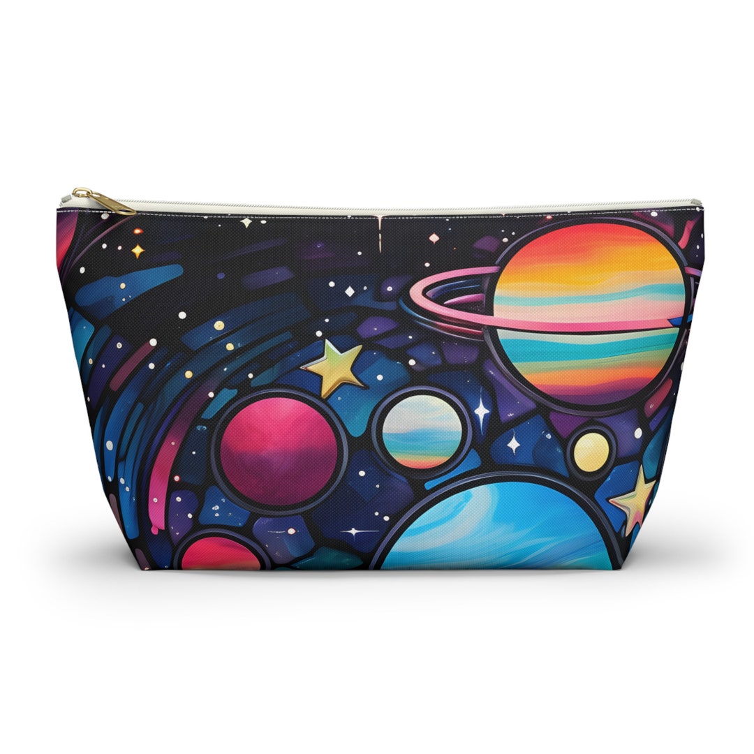 Space Galaxy Planets Travel Pouch, Zipper Pouch W T-bottom, Travel Gift ...