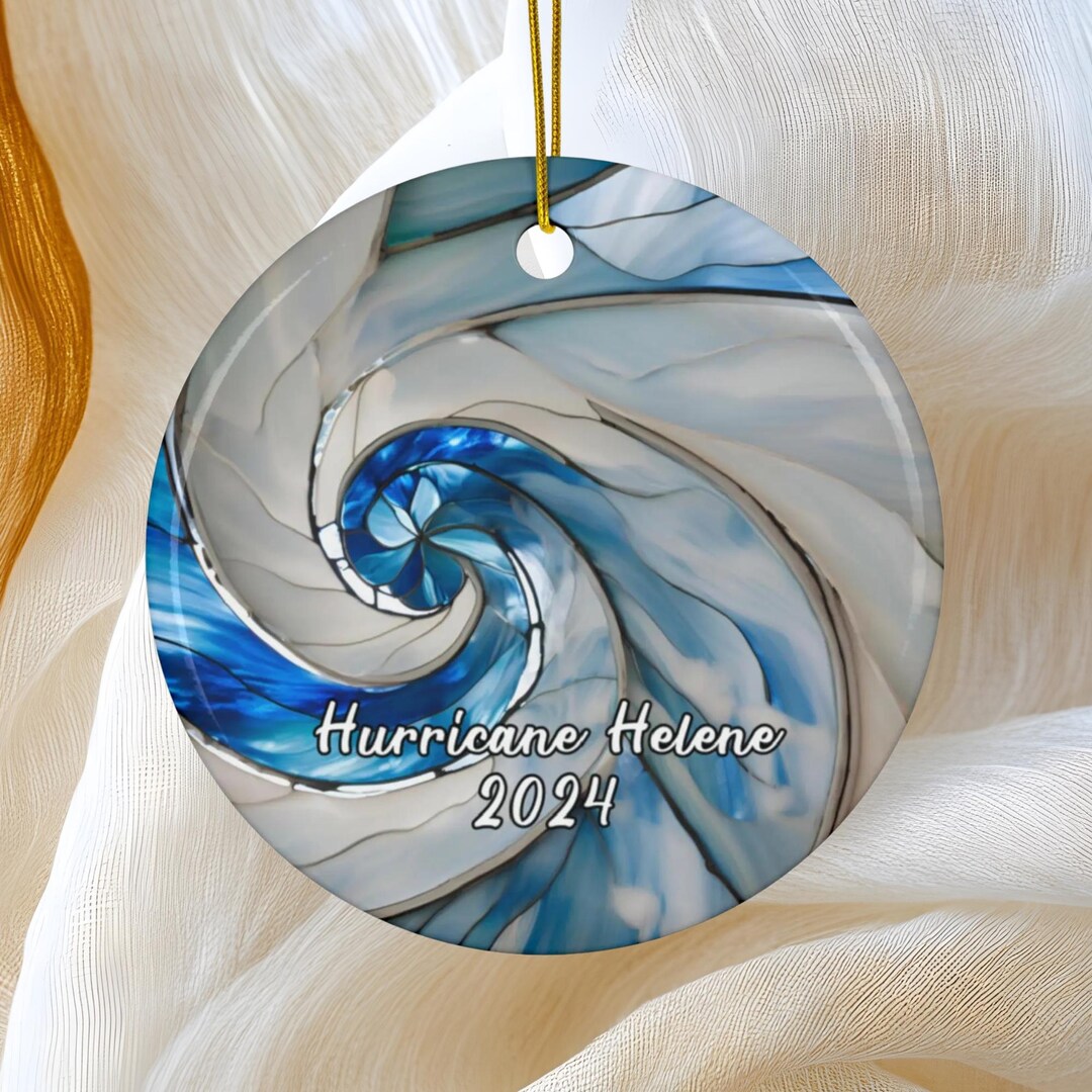 Hurricane Helene Ornament, Beautiful Florida Gift, 2024 Weather Storm ...