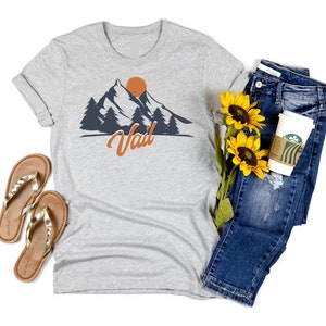 Vail Shirt, Vail Tshirt, Vail T-shirt Colorado Souvenir, Retro T-shirt ...
