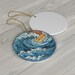 Great Wave Ornament Christmas Tree Ornament Holiday - Etsy