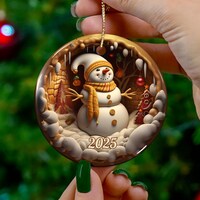 Christmas Ornament 2023, Christmas Decoration, Heirloom Keepsake, Round ...