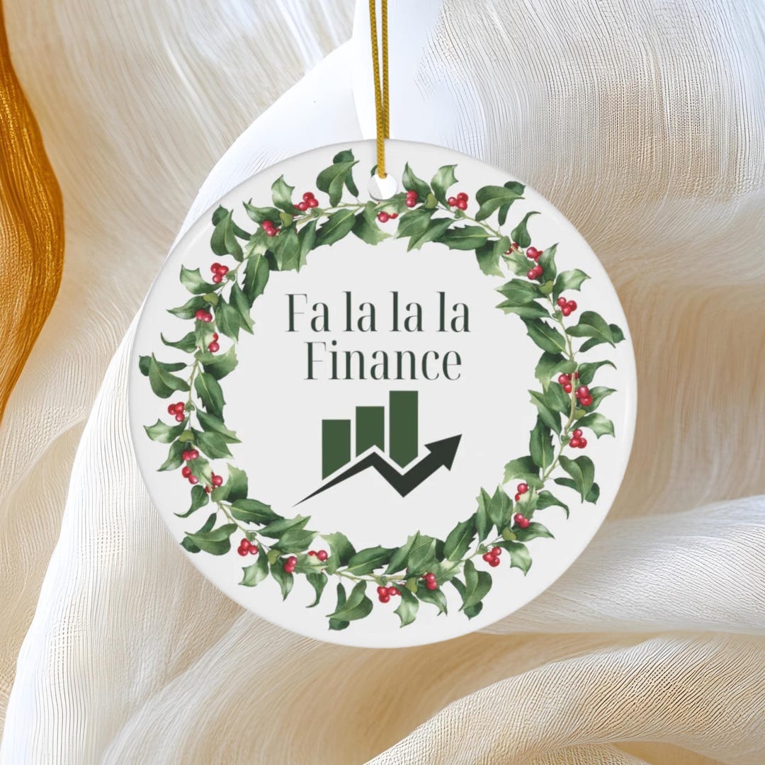 Finance Ornament, Cute Christmas Ornament, Gift for Banker MBA Manager ...