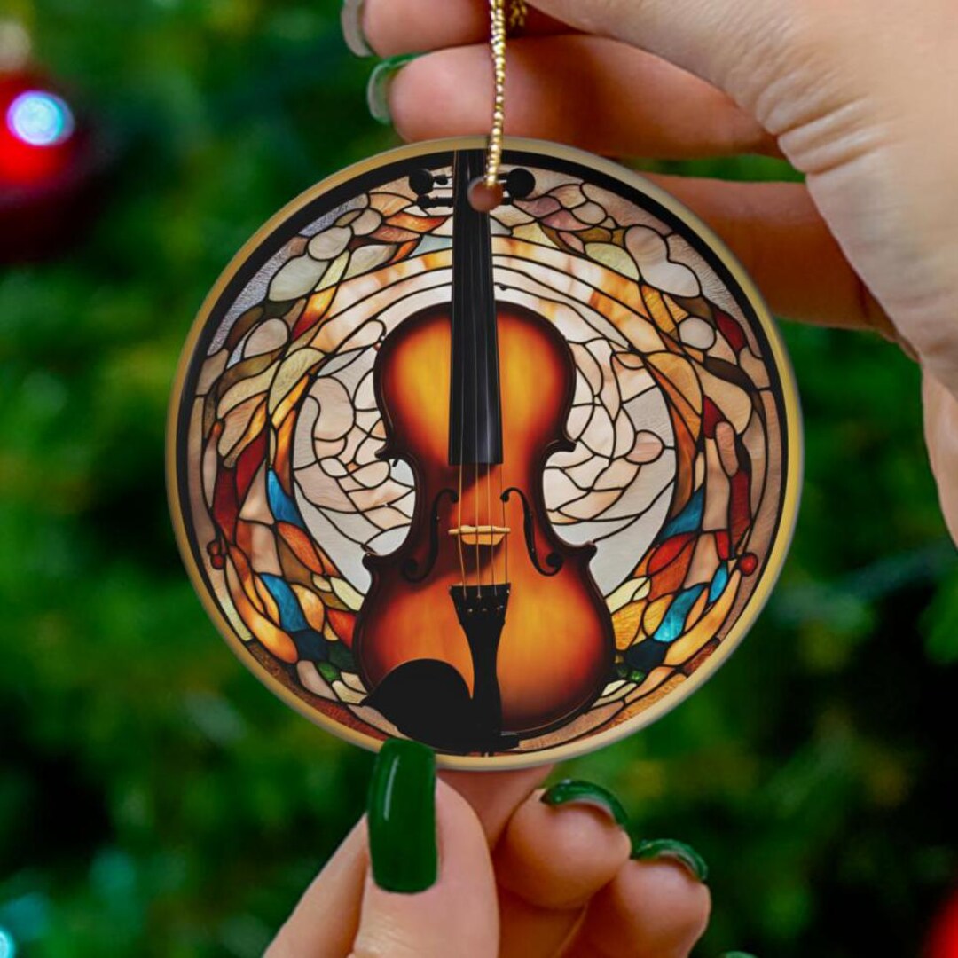 Violin Ornament, Musical Christmas Tree Ornament, Music Holiday Gift ...