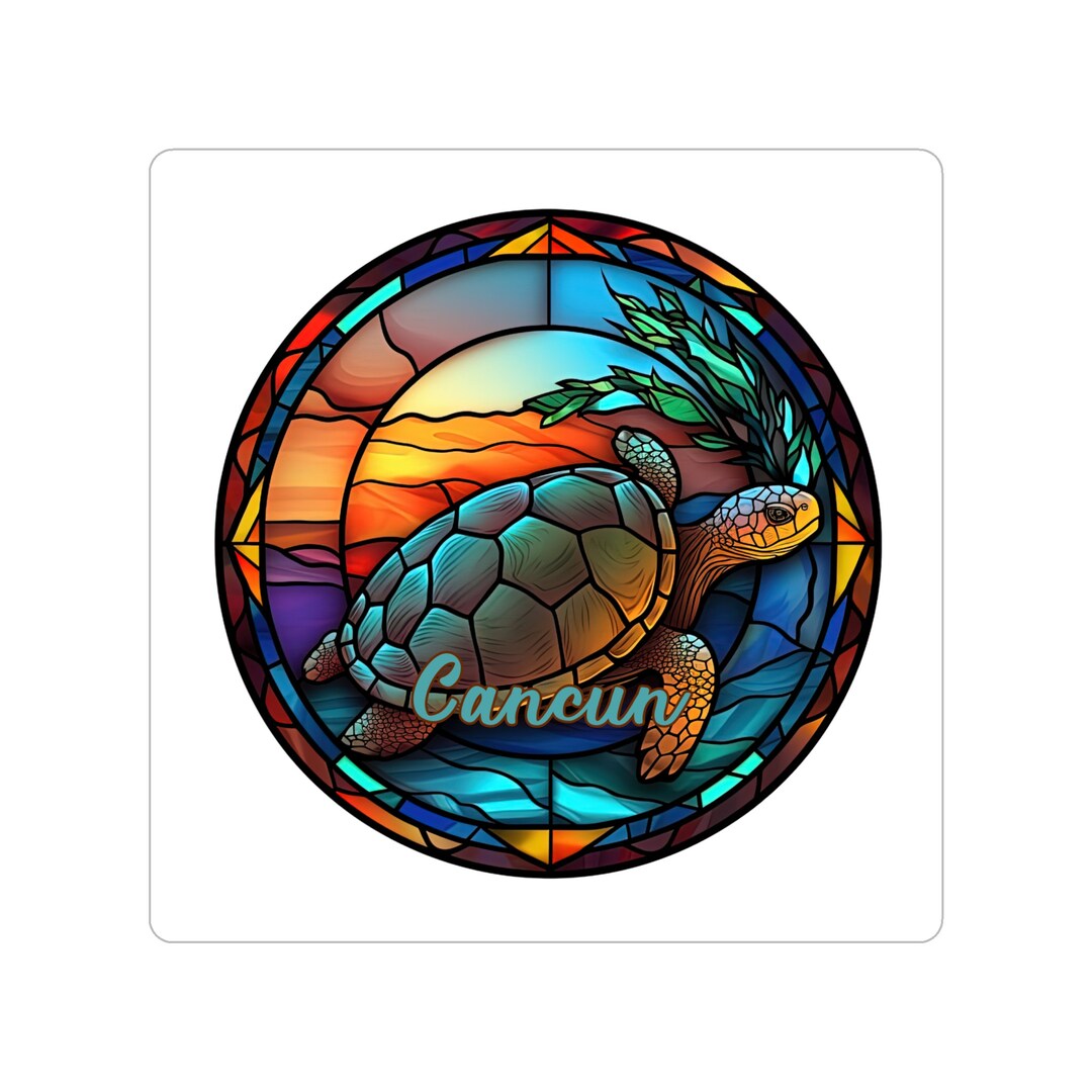 Cancun Sticker, Vinyl Outdoor Sticker, Cute Mexico Vacation Trip Travel ...