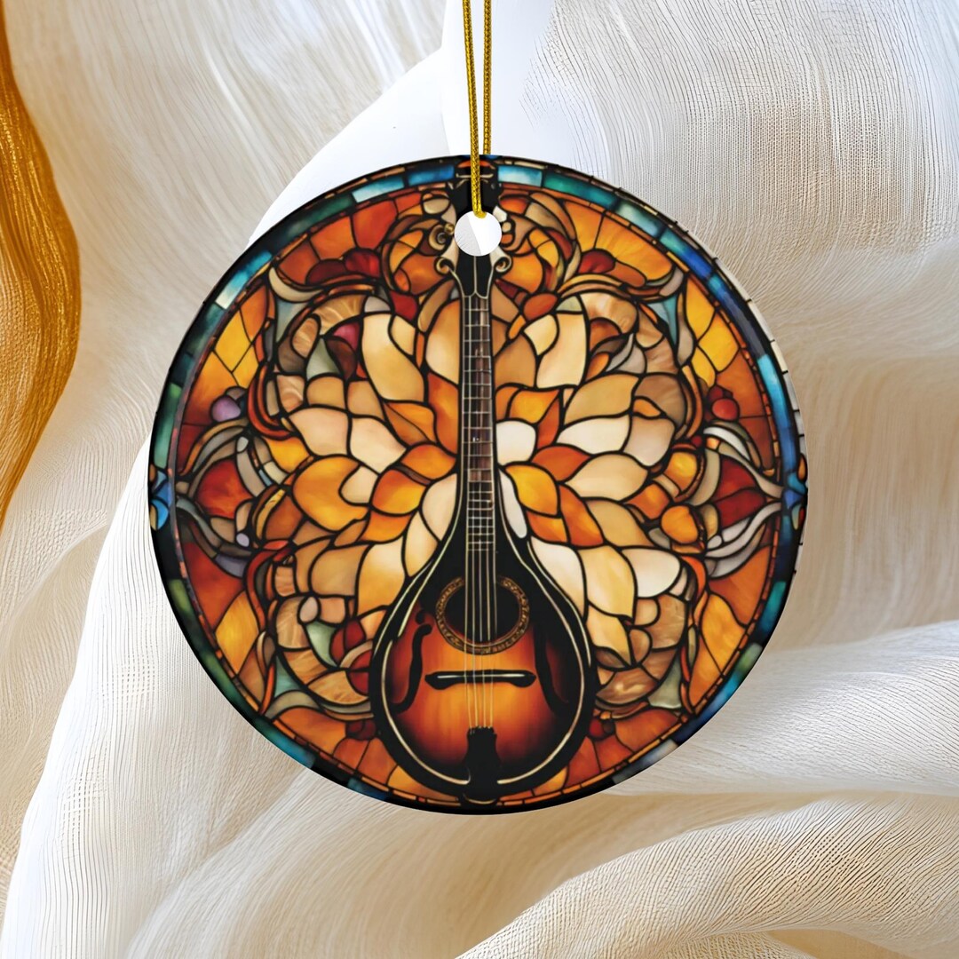 Mandolin Ornament, Musical Christmas Tree Ornament, Music Holiday Gift ...