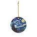 Starry Night Ornament, Christmas Tree Ornament, Holiday Ornament ...