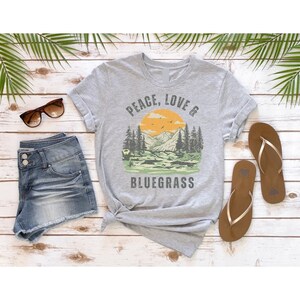 Bluegrass Shirt, Peace Love Shirt, Telluride Bluegrass Festival ...