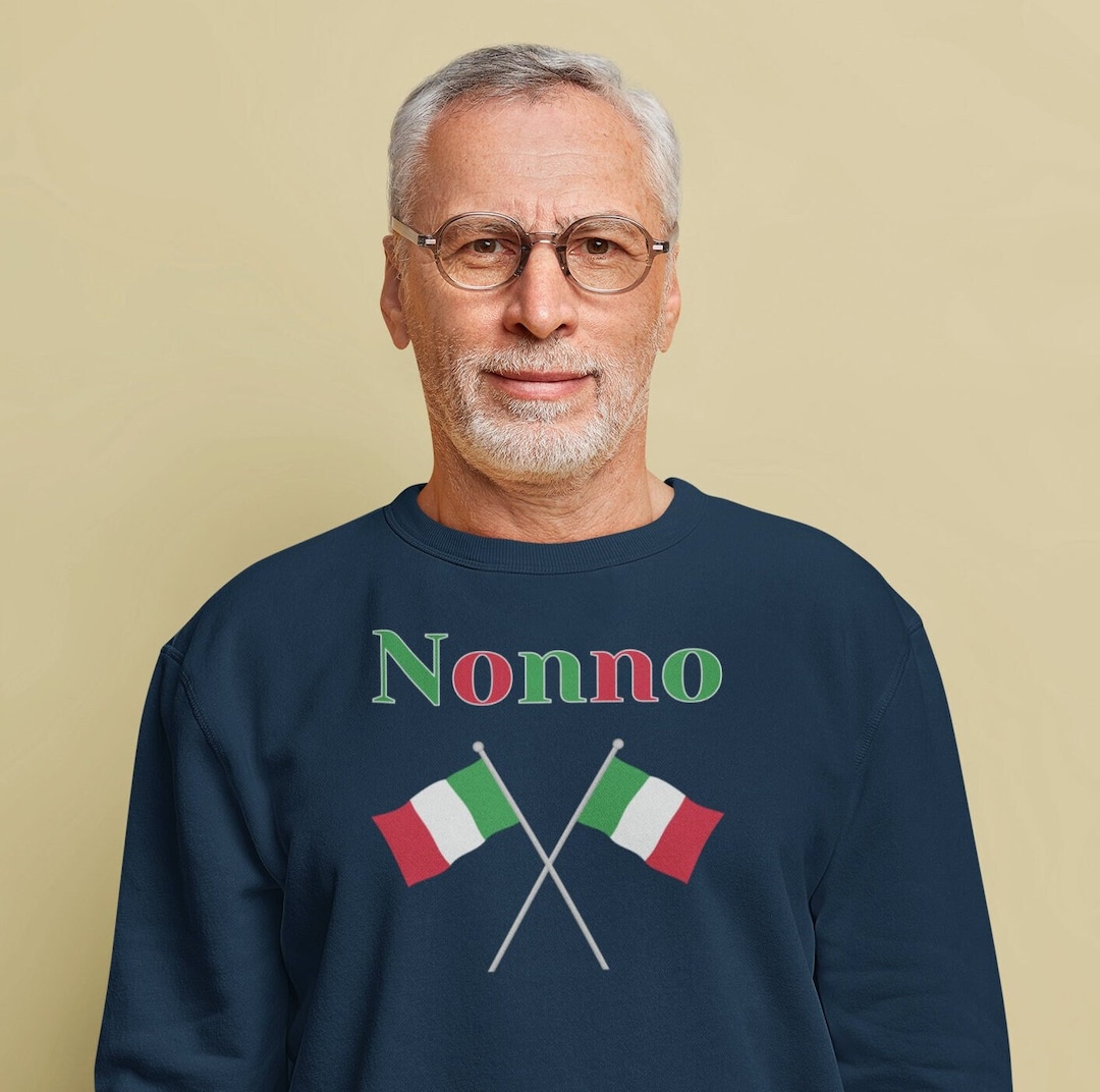 Nonno Shirt, Nonno Sweatshirt, Italian Grandpa Gift, Flag of Italy ...
