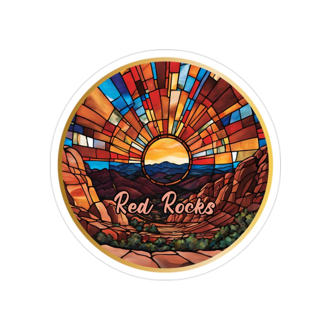 Red Rocks Sticker, Travel Gift, Colorado Vacation Sticker, Vinyl ...