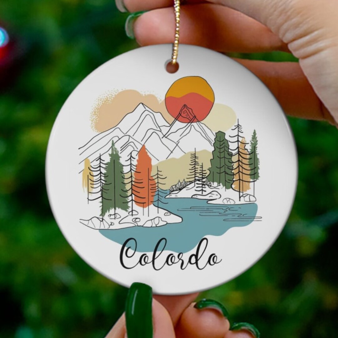 Colorado Ornament, Christmas Tree Ornament, Holiday Ornament, Vacation ...